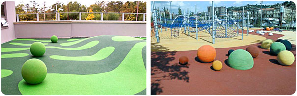 playtop sphere for water play areas and playgrounds