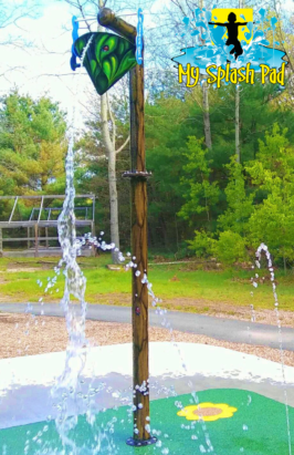 Single Bucket Dump Water Play Features by My Splash Pad