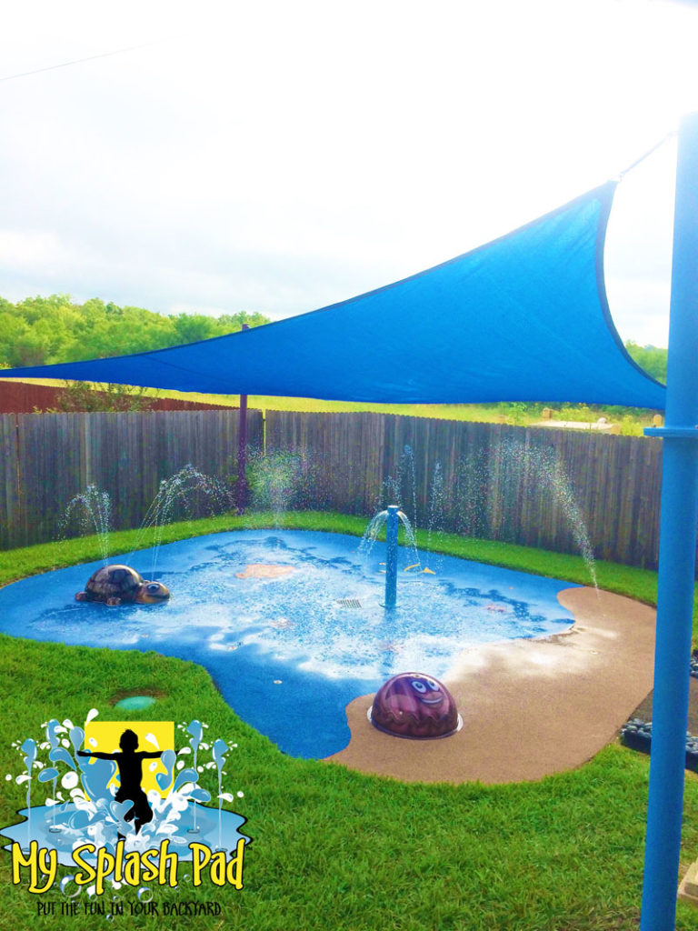 Disney Finding Nemo Themed Backyard Residential Splash Pad