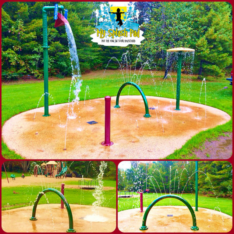 Commercial Park Splash Pad in Gaylord, Michigan
