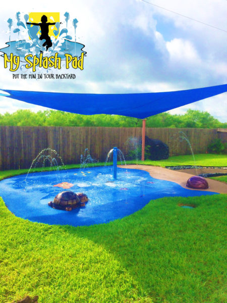 Disney Finding Nemo Themed Backyard Residential Splash Pad