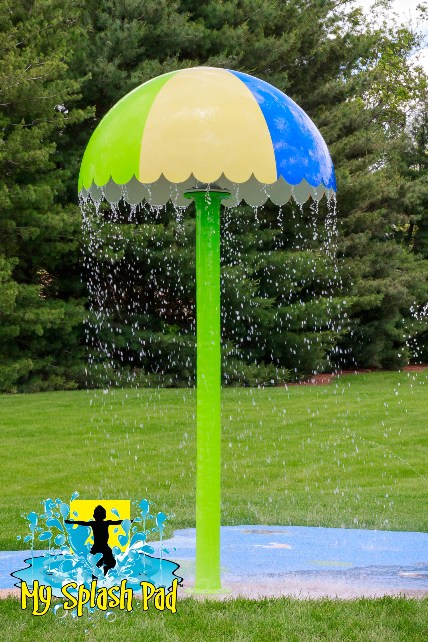 Beach Umbrella Water Play Feature by My Splash Pad