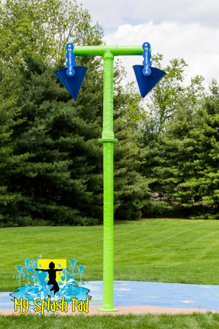 Double Bucket Dump Water Play Feature by My Splash Pad