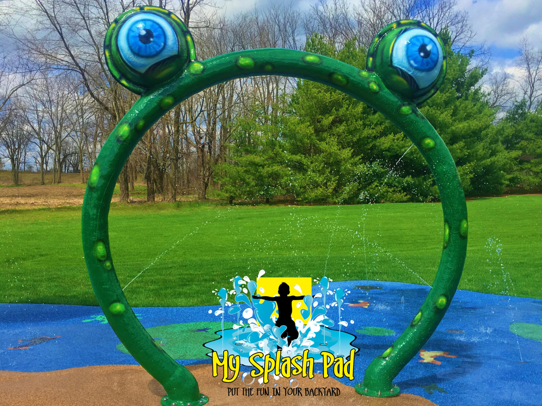 Frog Hoop Water Play Feature by My Splash Pad