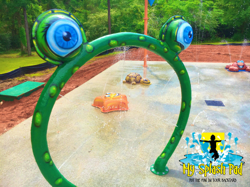 Frog Hoop Water Play Feature by My Splash Pad