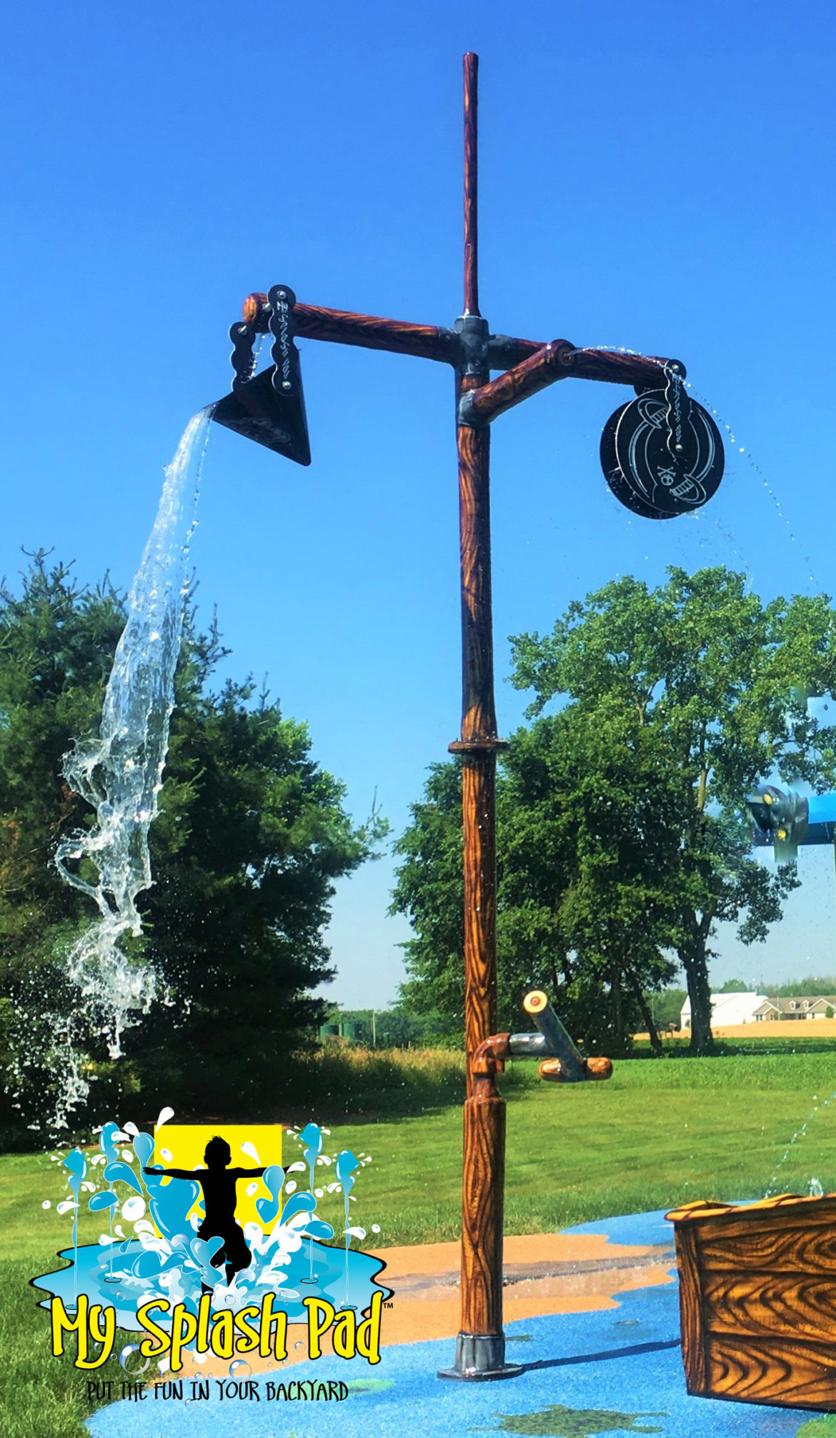 Triple Fun Water Play Feature by My Splash Pad