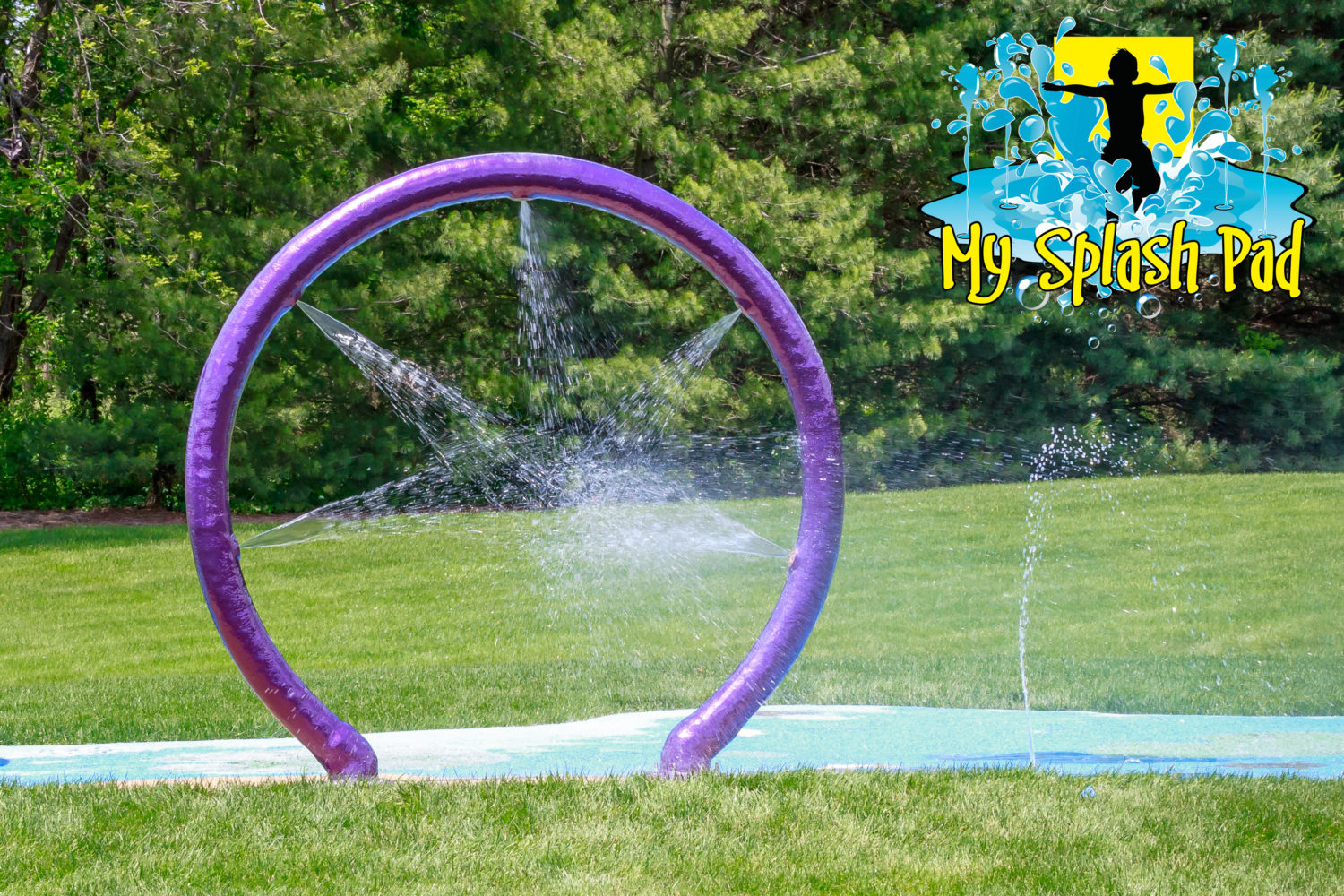 Hoop Water Play Features by My Splash Pad
