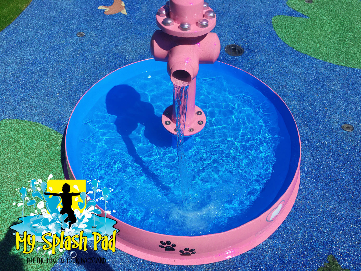 Dog Bowl with Hydrant Water Play Feature by My Splash Pad