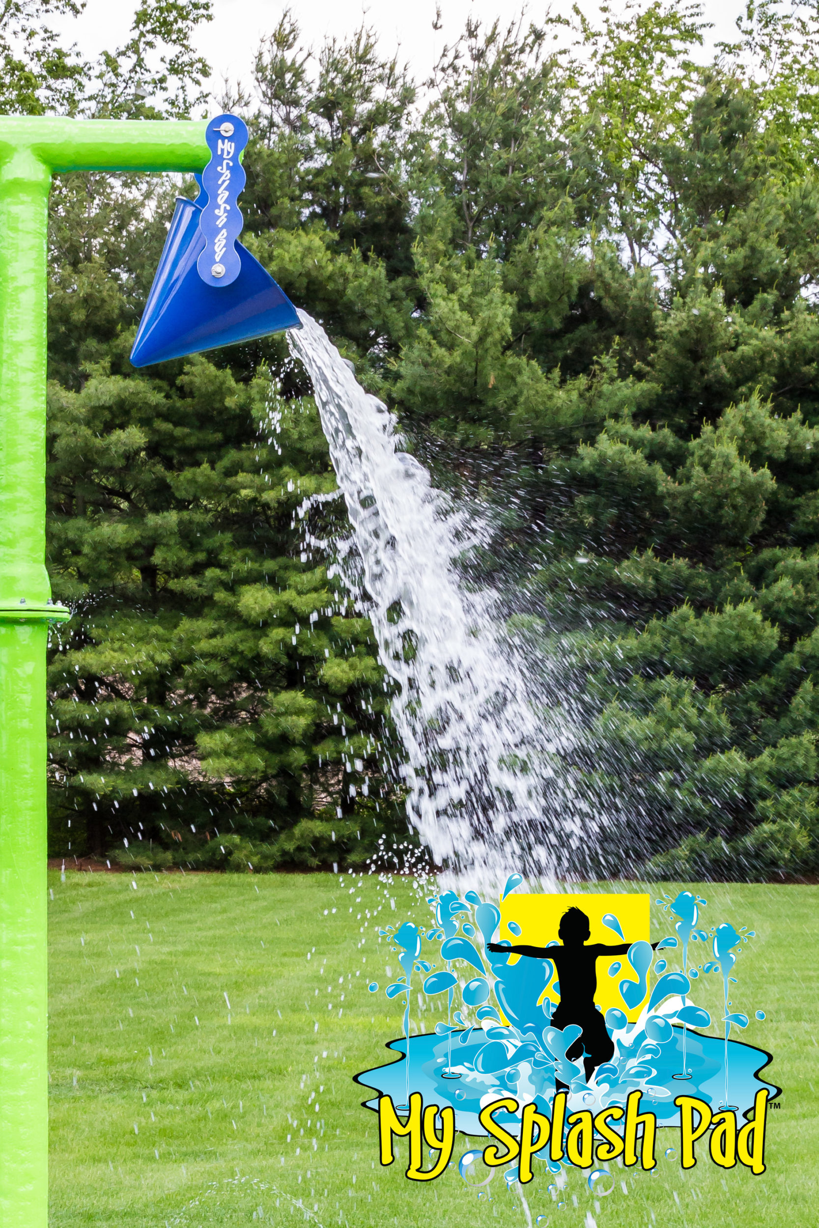 Double Bucket Dump Water Play Feature by My Splash Pad