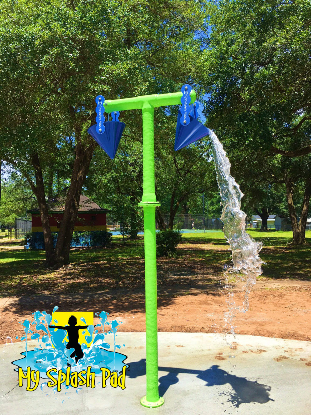 Double Bucket Dump Water Play Feature by My Splash Pad