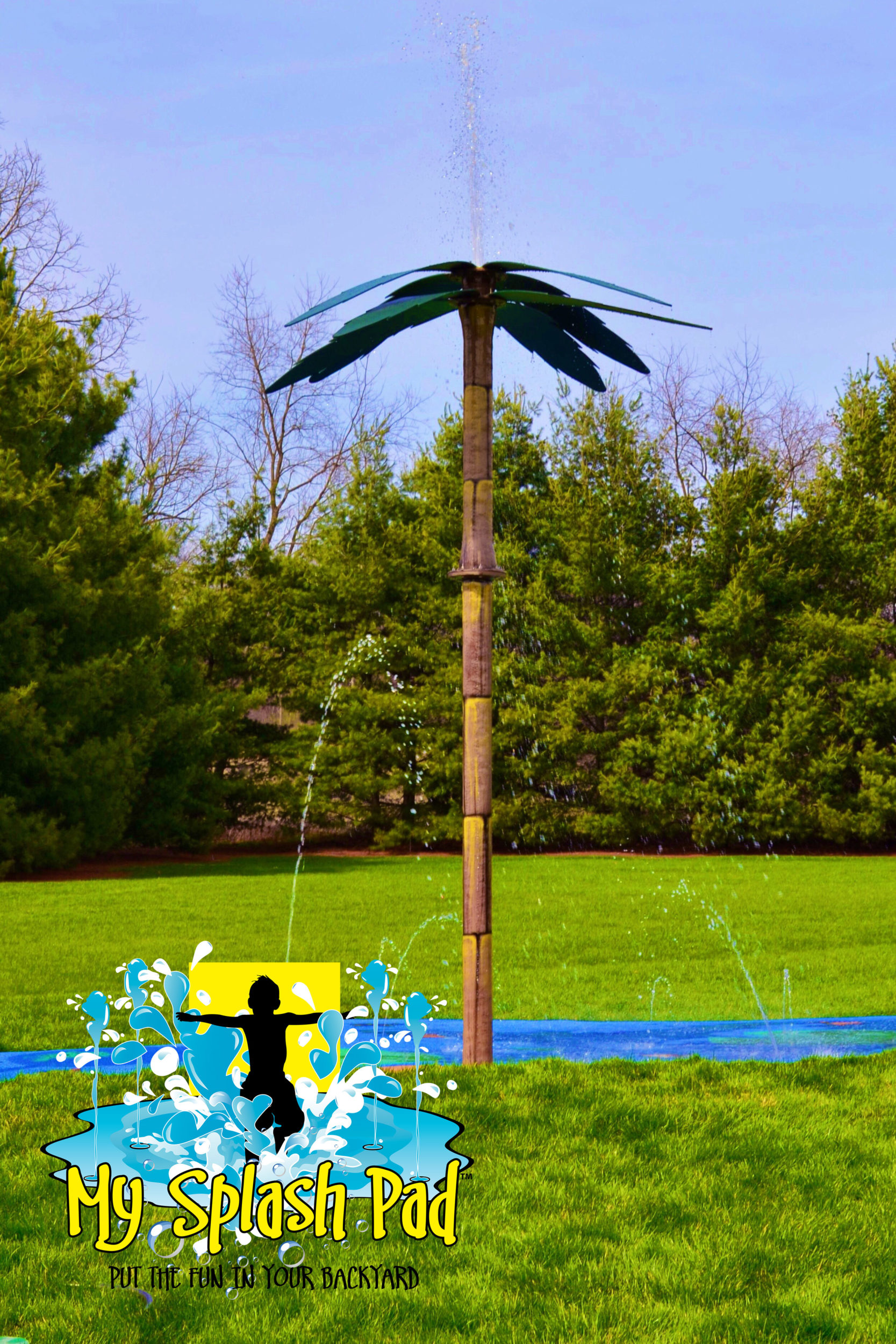 Palm Tree Water Play Features by My Splash Pad