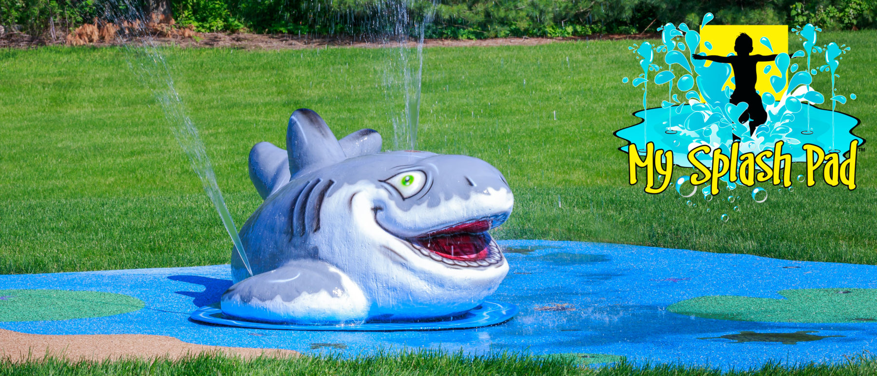 Shark Water Play Feature by My Splash Pad