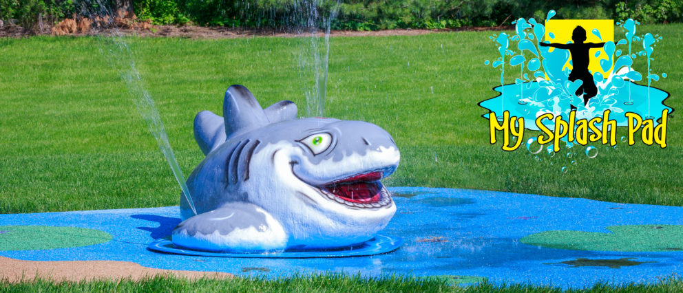 Shark Water Play Feature by My Splash Pad
