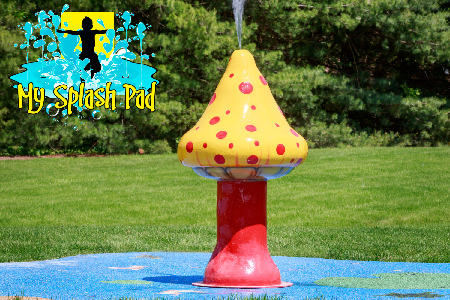 Artistic Mushroom Water Play Feature by My Splash Pad