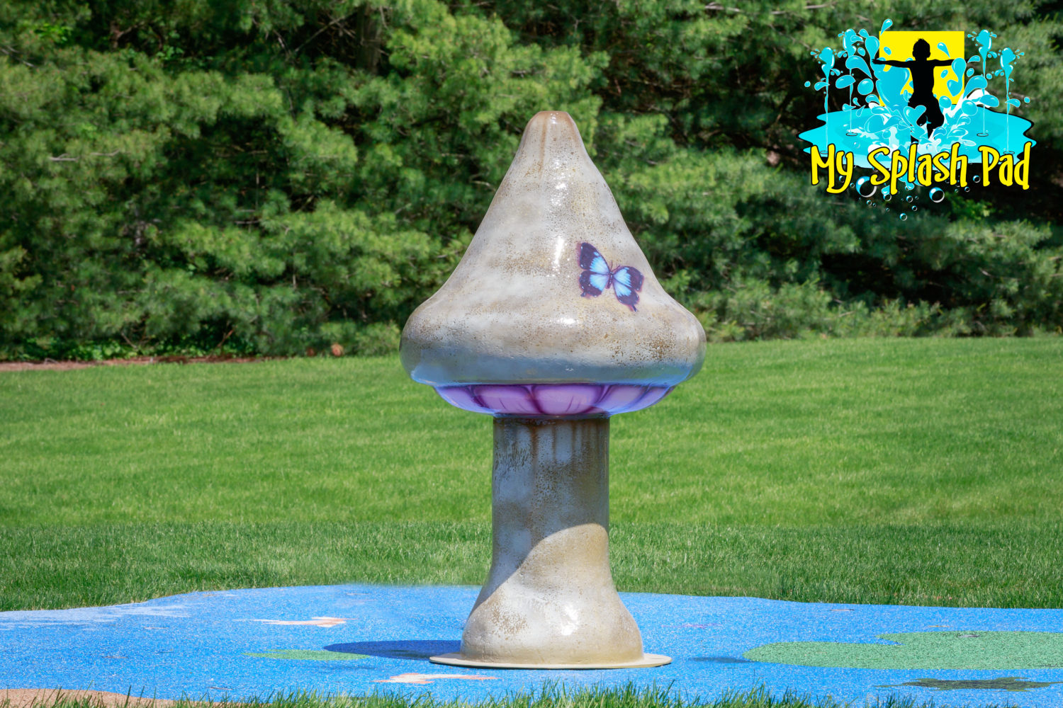Artistic Mushroom Water Play Feature by My Splash Pad