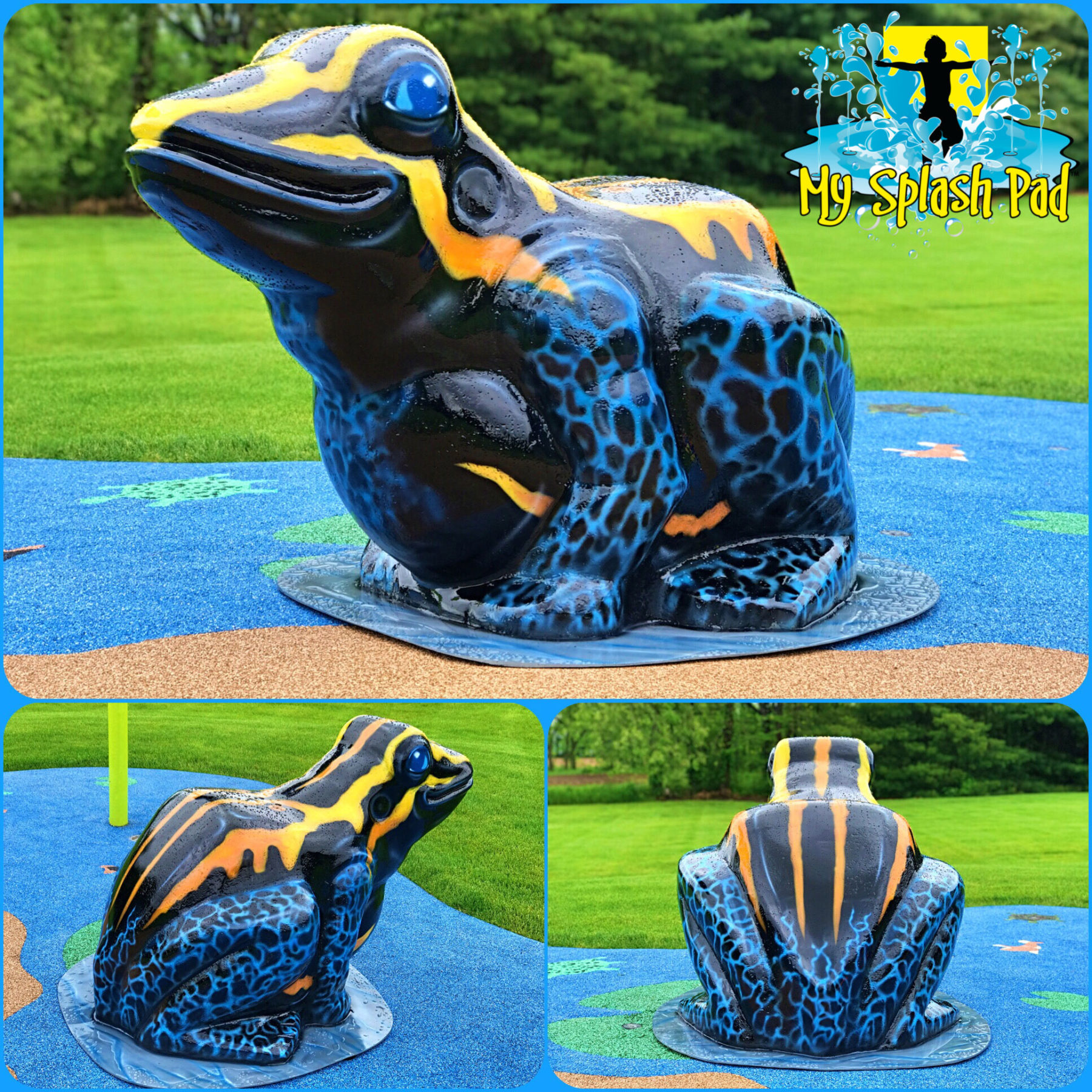 Frog Water Play Features by My Splash Pad