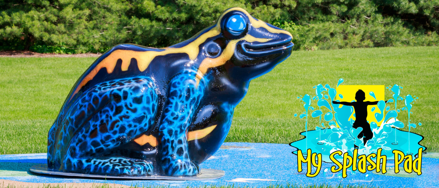 Frog Water Play Features by My Splash Pad