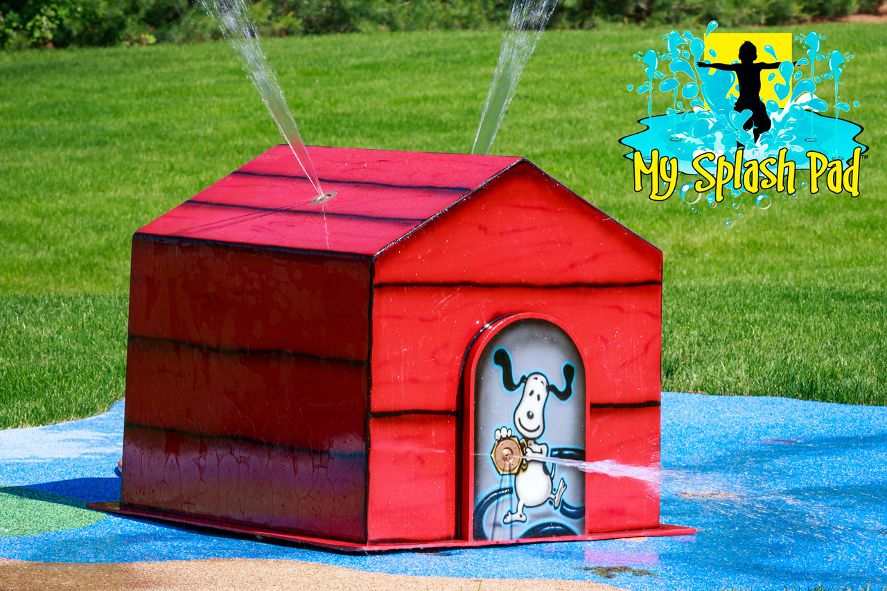 Dog House Water Play Feature by My Splash Pad