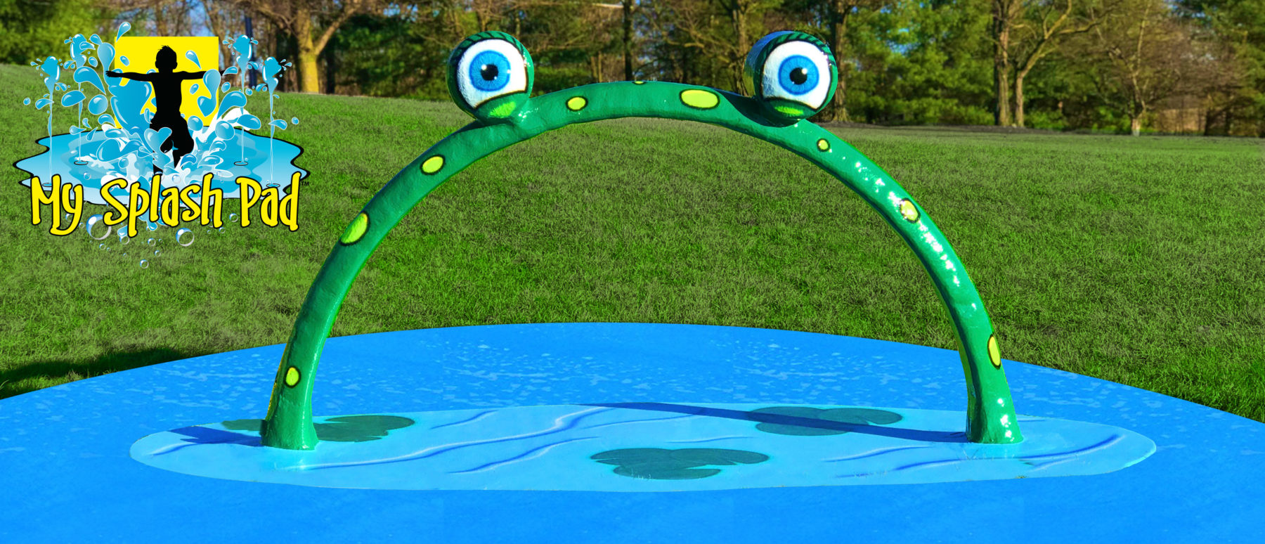 Mini Frog Arch Splash Pad Water Play Feature by My Splash Pad