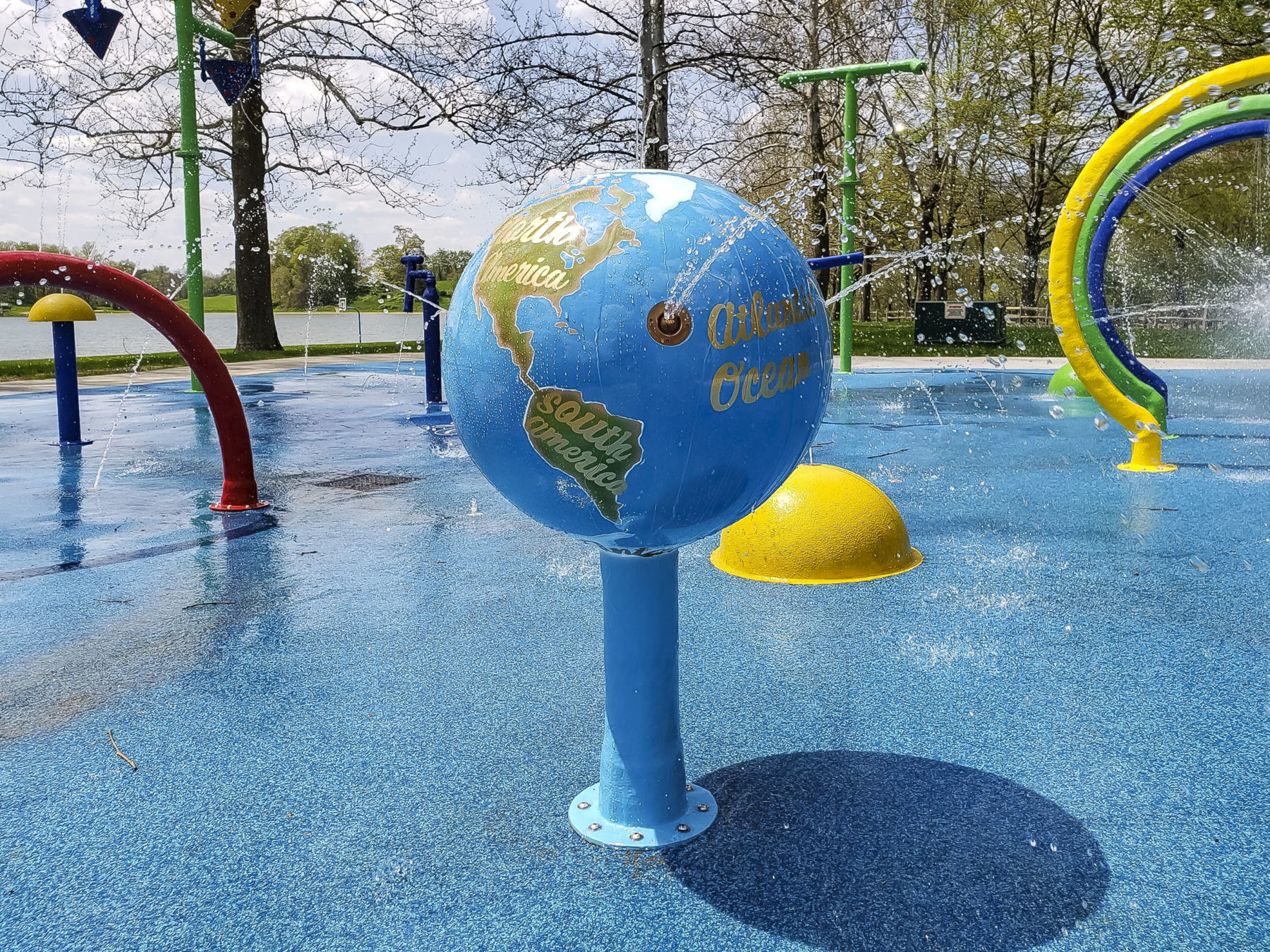 Globe Water Play Features by My Splash Pad