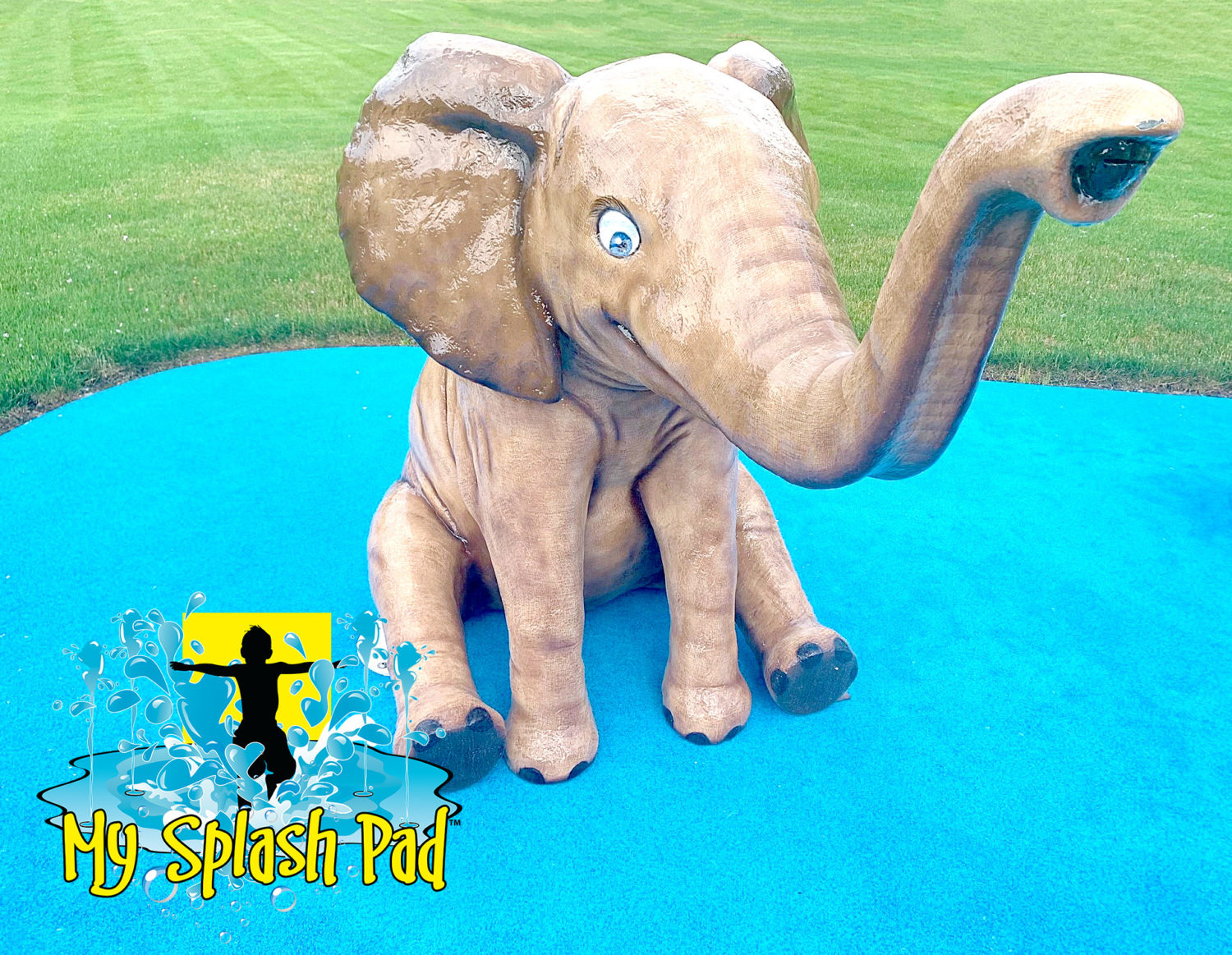 My Splash Pad Baby Elephant Water Play Features - Commercial Splash Pad ...