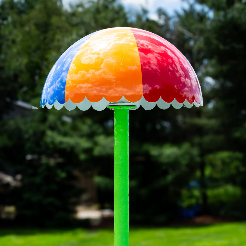 Mushroom and Umbrella Water Play Features