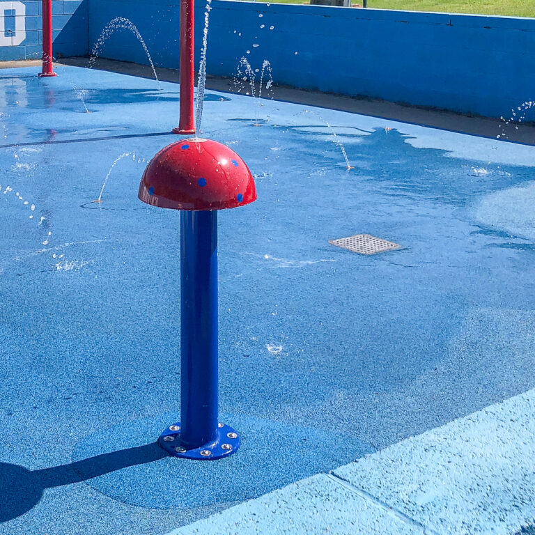 Mushroom and Umbrella Water Play Features